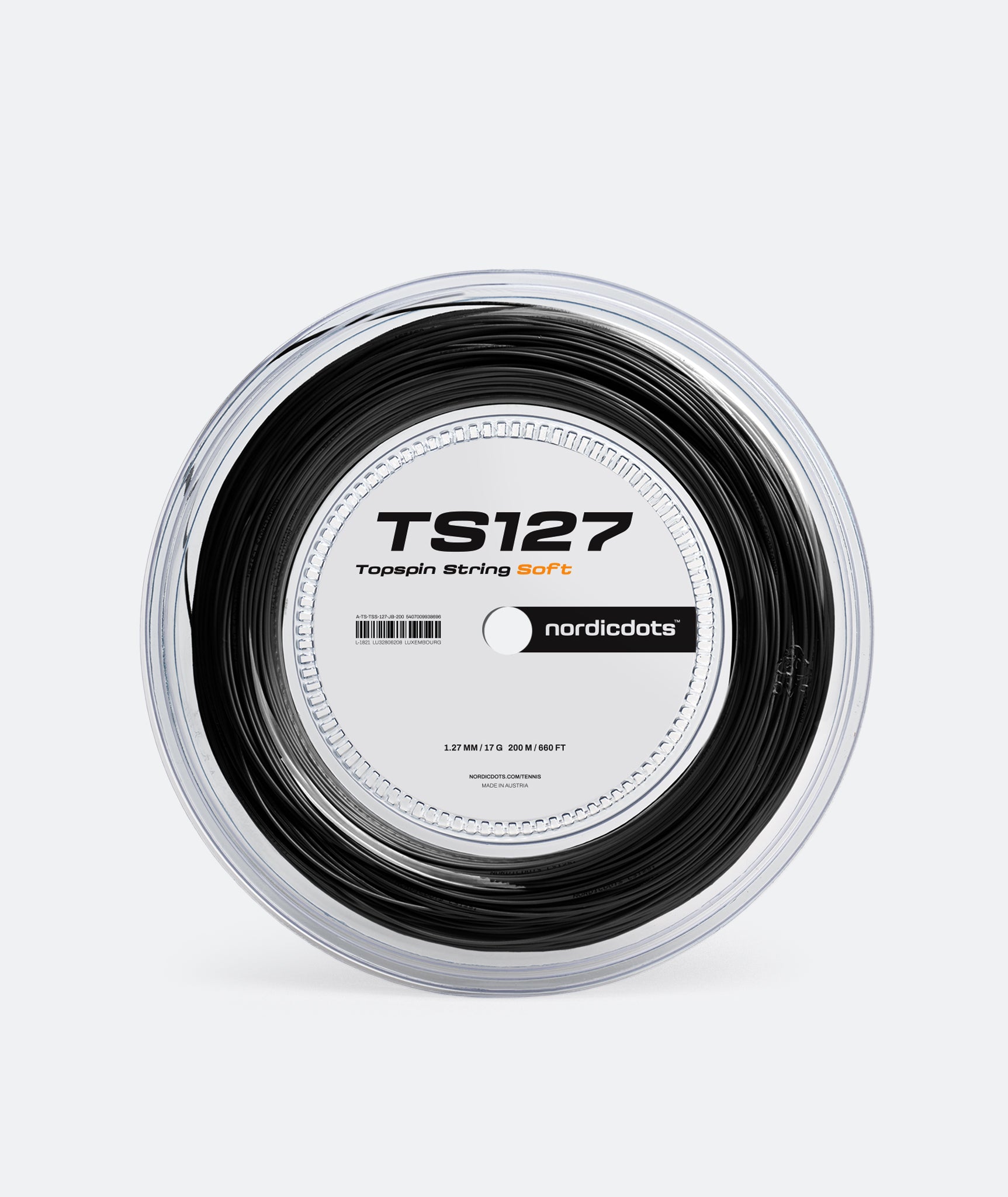 TS127 Topspin String Soft 200m - Jet Black